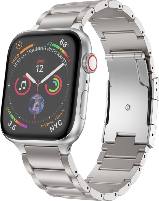 Titanium Smartwatch bandje - Geschikt voor Apple Watch Titanium bandje ...