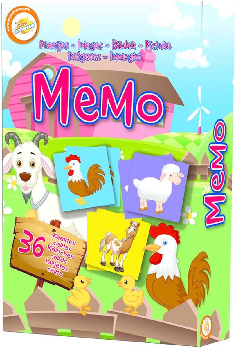 Dieren Memo spel 11,5x18x3,5cm | Games | bol.