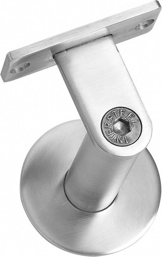 Intersteel Leuninghouder zwaar met vlak zadel rvs geborsteld | bol