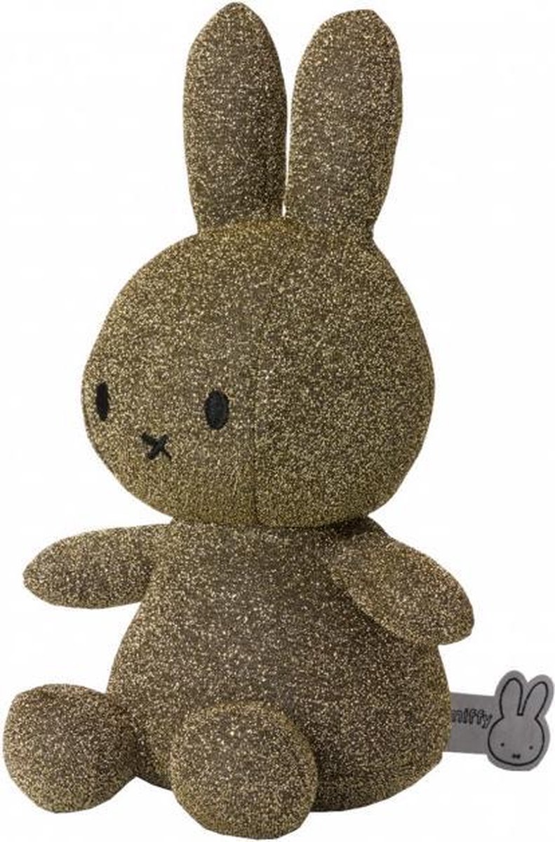 Nijntje Zittend Sparkle Goud - 23 cm - 9" | bol.com