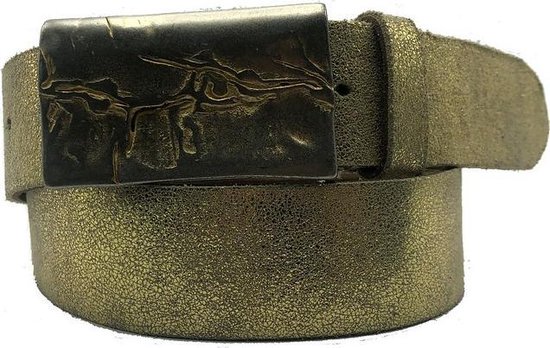 Goude riem - Decoupage Gold Dames riem - Broekriem Dames - Dames riem ...