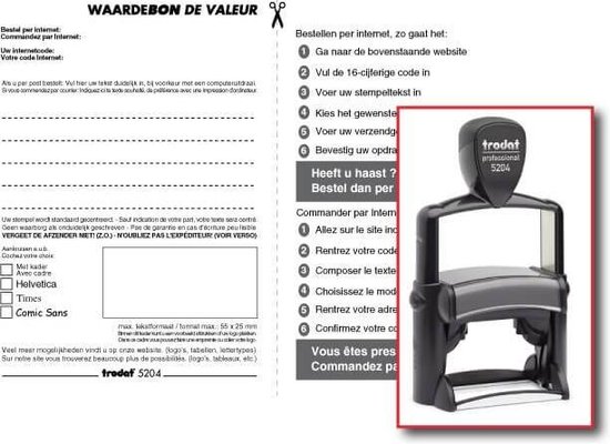 Trodat Professional 5204 met waardebon | bol