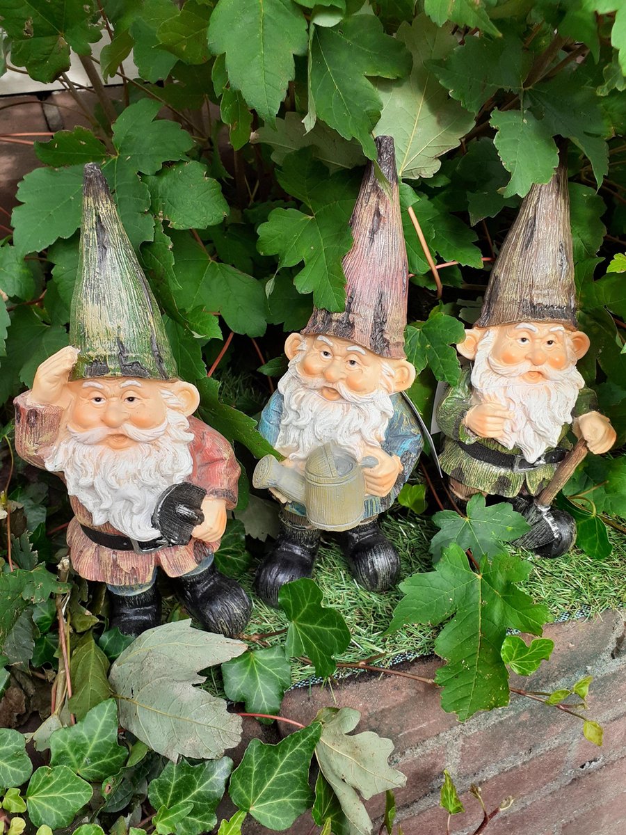 Kabouter beelden set van 3 kabouters van SID 24x11x9 | bol.com