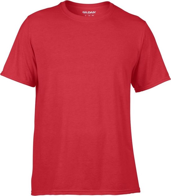Gildan Heren Core Performance Sports Korte Mouwen T-Shirt (Rood) | bol