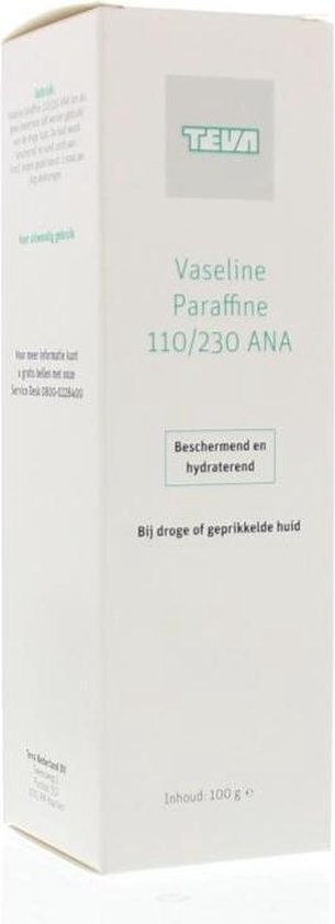 Teva Vaseline Paraffine Zalf - Droge huid, eczeem, jeuk - 110/230 | bol