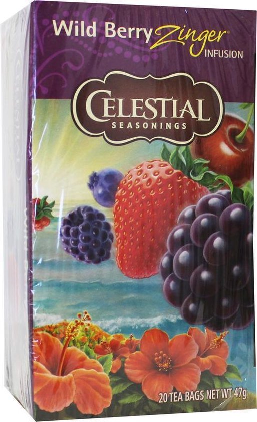 Celestial Season Wild berry zinger herb tea 20 zakjes | bol.com