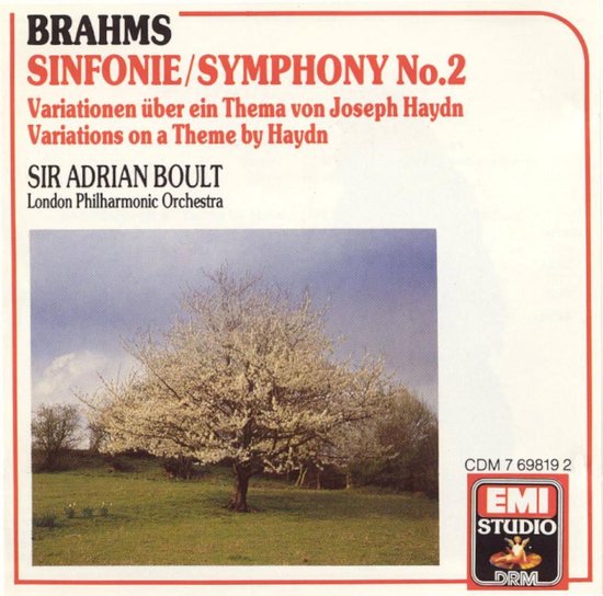 Brahms: Symphony No. 2; Haydn Variations, Adrian Boult | CD (album) | Muziek | bol.com