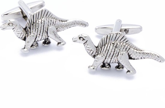Manchetknopen - Dinosaurus Spinosaurus Zilverkleurig | bol