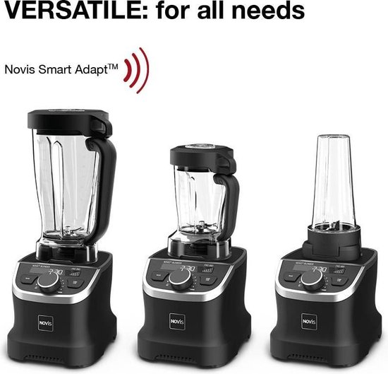 Novis 880L Pro Blender – NutriMax - Mat zwart – High speed blender – SmartAdapt® | bol