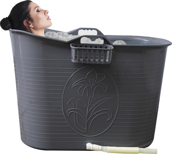 LIFEBATH Zitbad voor Volwassenen - 200L - Grijs - Met afvoerslang | bol