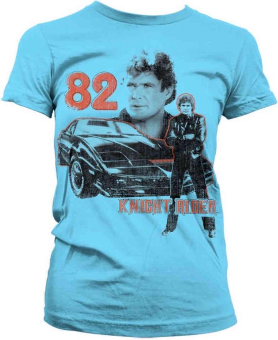 Knight Rider - 1982 Ladies Tshirt - M - Blauw | bol