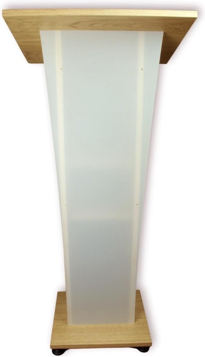 Houten katheder met gesatineerde voorplaat Pollux - eikenhouten | bol.com