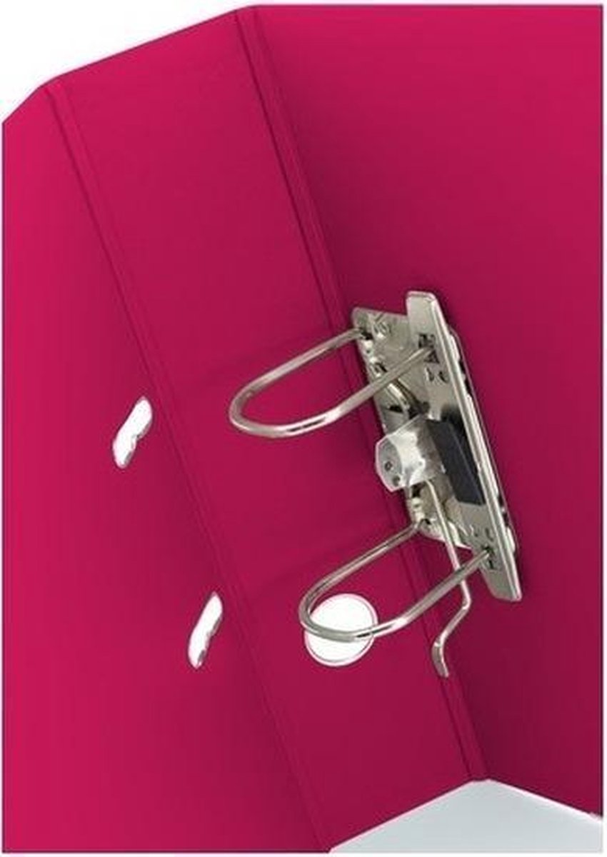 Set van 8x stuks ringband map/ordners donkerrood/bordeaux 75 mm 2 gaats ...