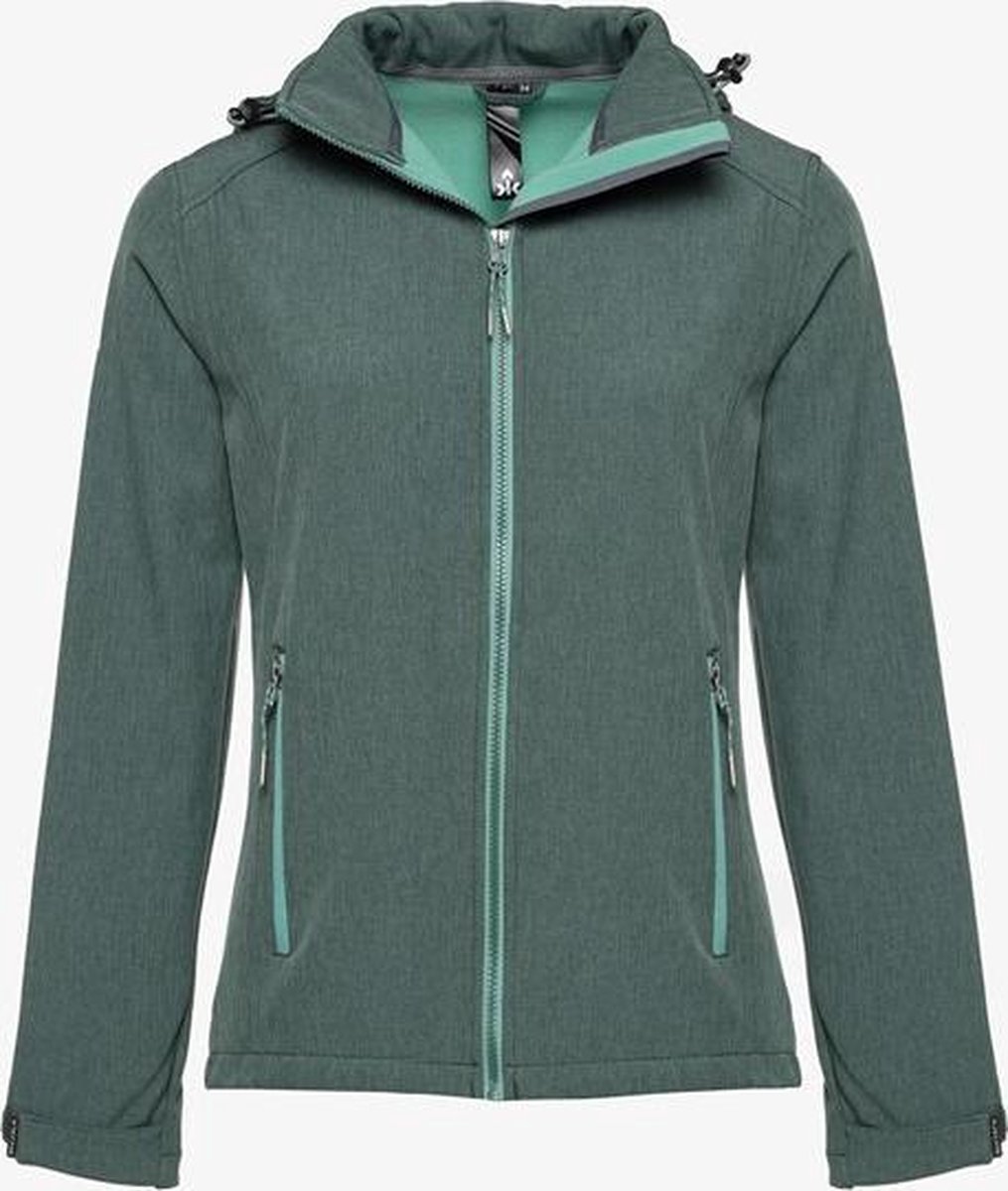 Kjelvik dames softshell jas waterafstotend - Groen - Maat XL ...