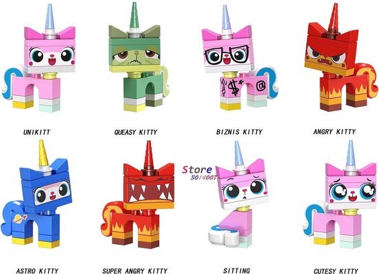 Enkele bouwstenen cartoon film bakstenen unikitty super boos astro ...