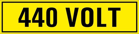 440 volt sticker 60 x 15 mm | bol.com