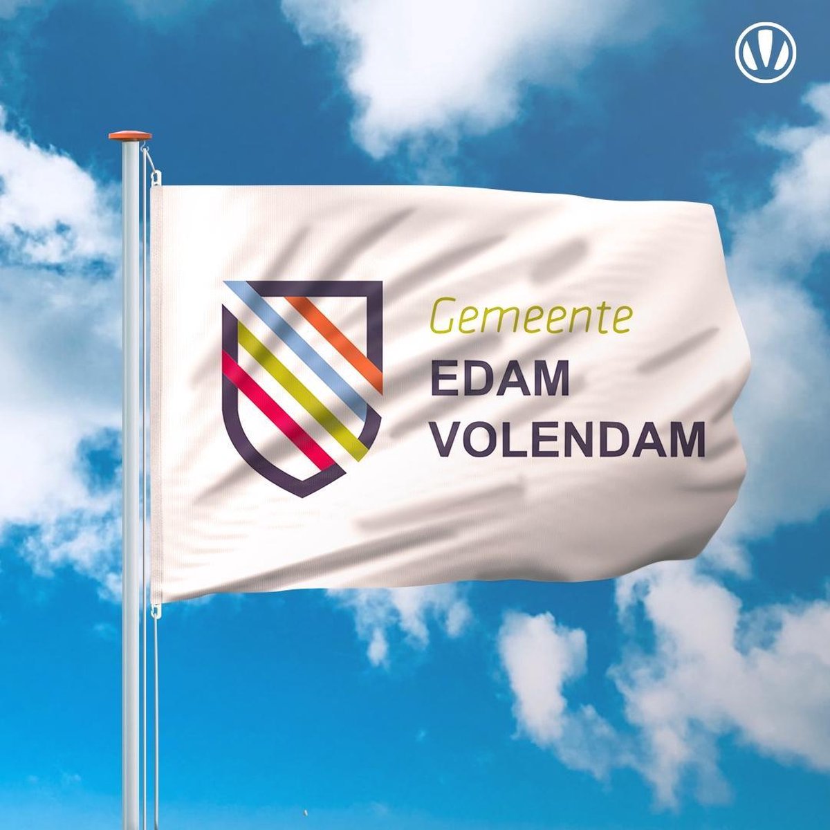 Vlag Edam-Volendam 150x225cm | bol.com