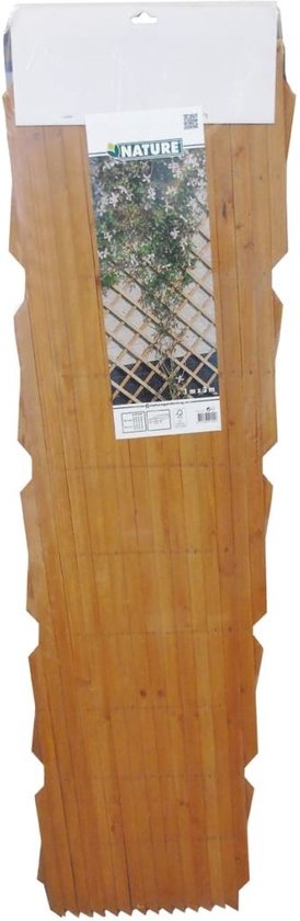 Nature - Houten klimrek (bruin) - 1 x 3m - FSC | bol.com