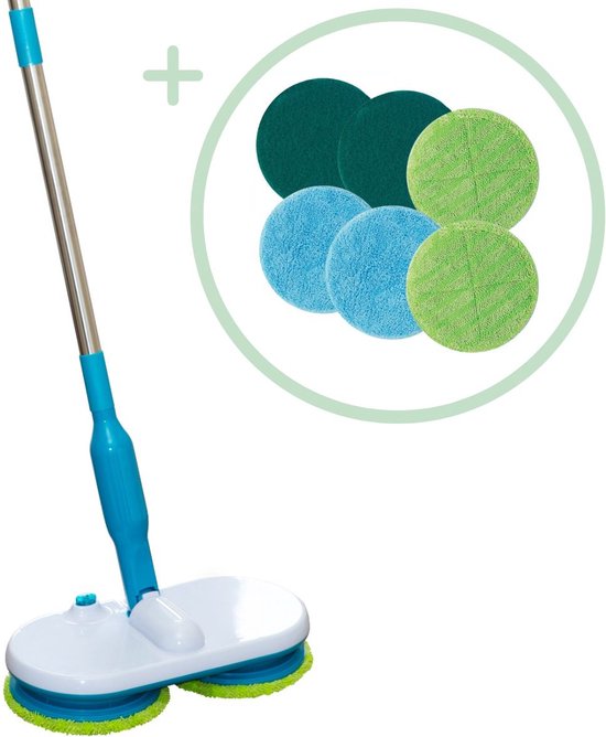Duo Spinner, Lichtgewicht Floating Mop met 12 verwisselbare ...