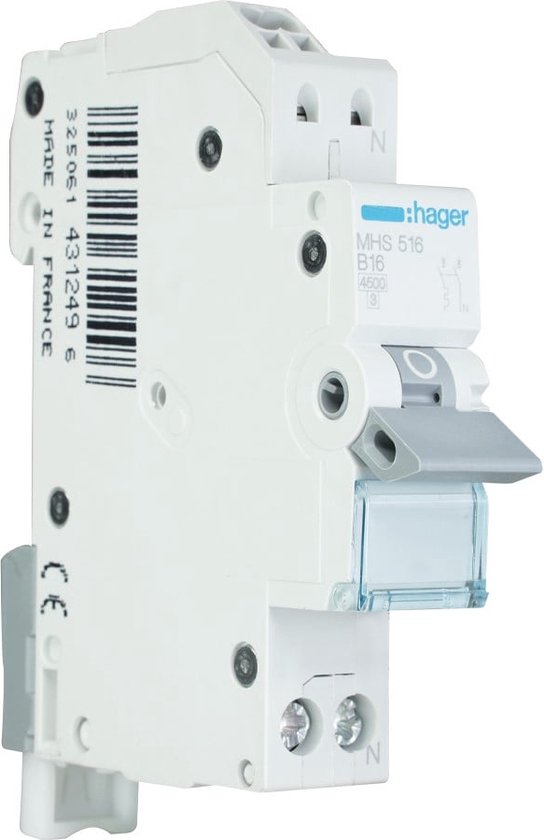 Hager QuickConnect Circuit Breaker - MHS516 - E2ZS2 | bol.com