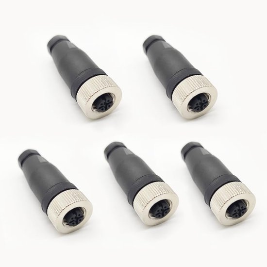 5pcs M12 4 Pin Ronde Female Connector - Site Mount met Sensor Socket ...