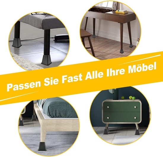 JGS Premium - Meubelverhogers Set van 4 - 6 Inch - Stevige Verhogers ...