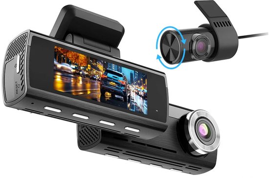 Dashcam - 4K Dashcam met GPS, WiFi & 24u Parkeermodus – Voor- en Achtercamera – Sony... | bol