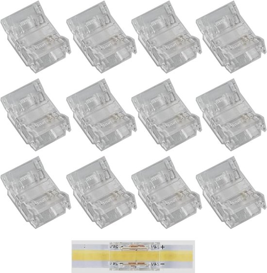 Allecto Plus - LED Strip Connector Set van 12 stuks - 3 Polige 10 mm ...