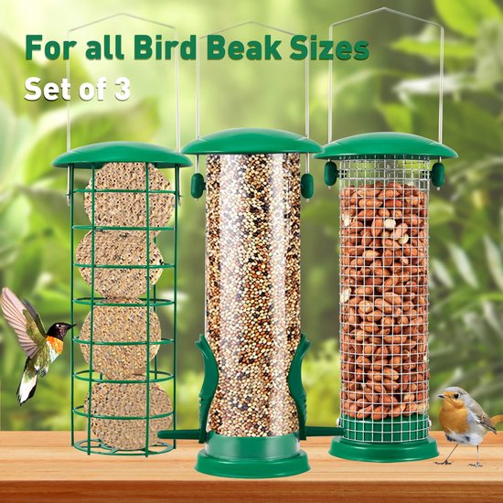 Hangende voederbak voor vogels, voederstation voor wilde vogels ...