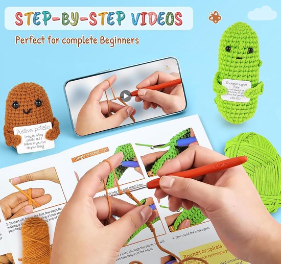 TRANKIELO® - Complete Haakset voor Beginners en Ervaren Haakliefhebbers ...