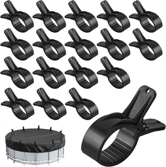 JGS Premium - Zwembadafdekspanklemmen 18 stuks | Sterke veerklemmen ...