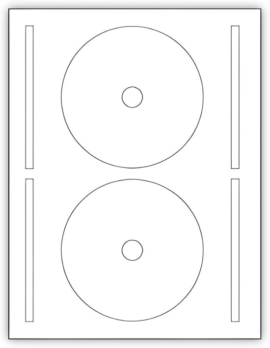 CD/DVD Zelfklevende Labels 117mm, 100 stuks, Inkjet/Laser | bol