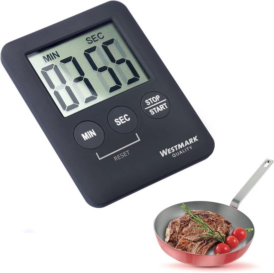 Westmark Digitale Magnetische Keukentimer - 99 Minuten - Zwart | bol