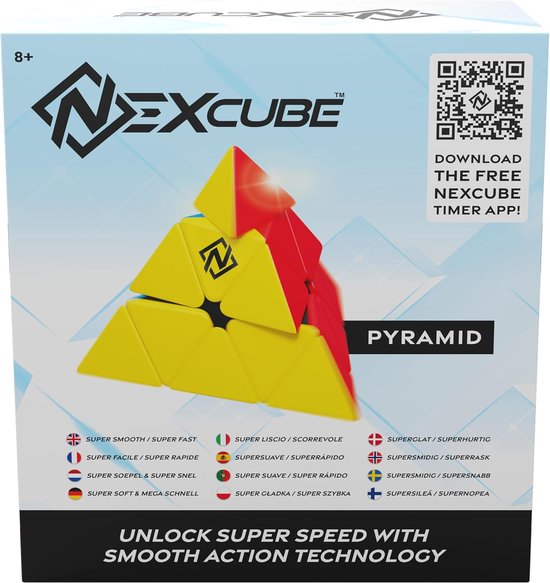 Nexcube Piramide Puzzel, Speed Cube vanaf 8 Jaar, Uitdaging | bol