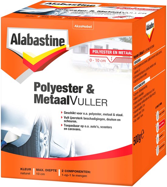 Alabastine - Polyester & Metaal Vuller - 500 G | bol