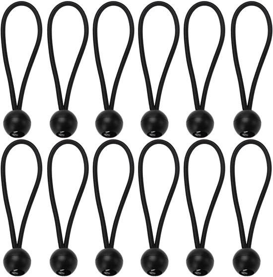 12 Stuks Bolvormig Bungee Koorden - Zeildoek Bungee Ballen - Elastisch ...