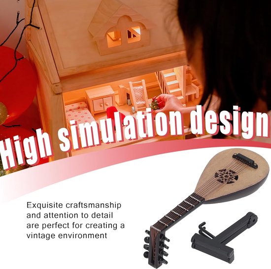 Vintage Stijl Pipa Model - Decoraties Simulatie Pipa - Chinese Gitaar ...