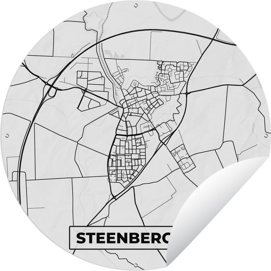 Tuincirkel Kaart - Steenbergen - Stadskaart - Plattegrond - 60x60 cm ...