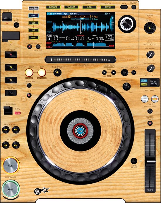 dj-skins Pioneer CDJ-2000 NXS Skin Woody - DJ Skin | bol