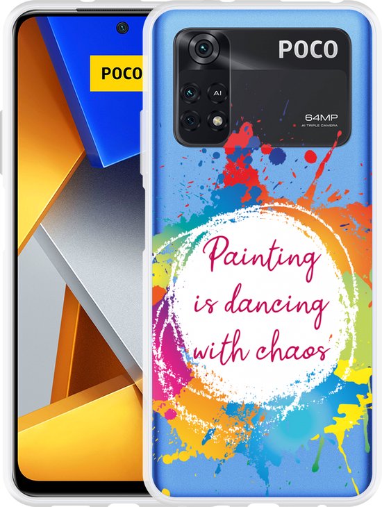 Xiaomi Poco M4 Pro Hoesje Painting - Designed by Cazy | bol