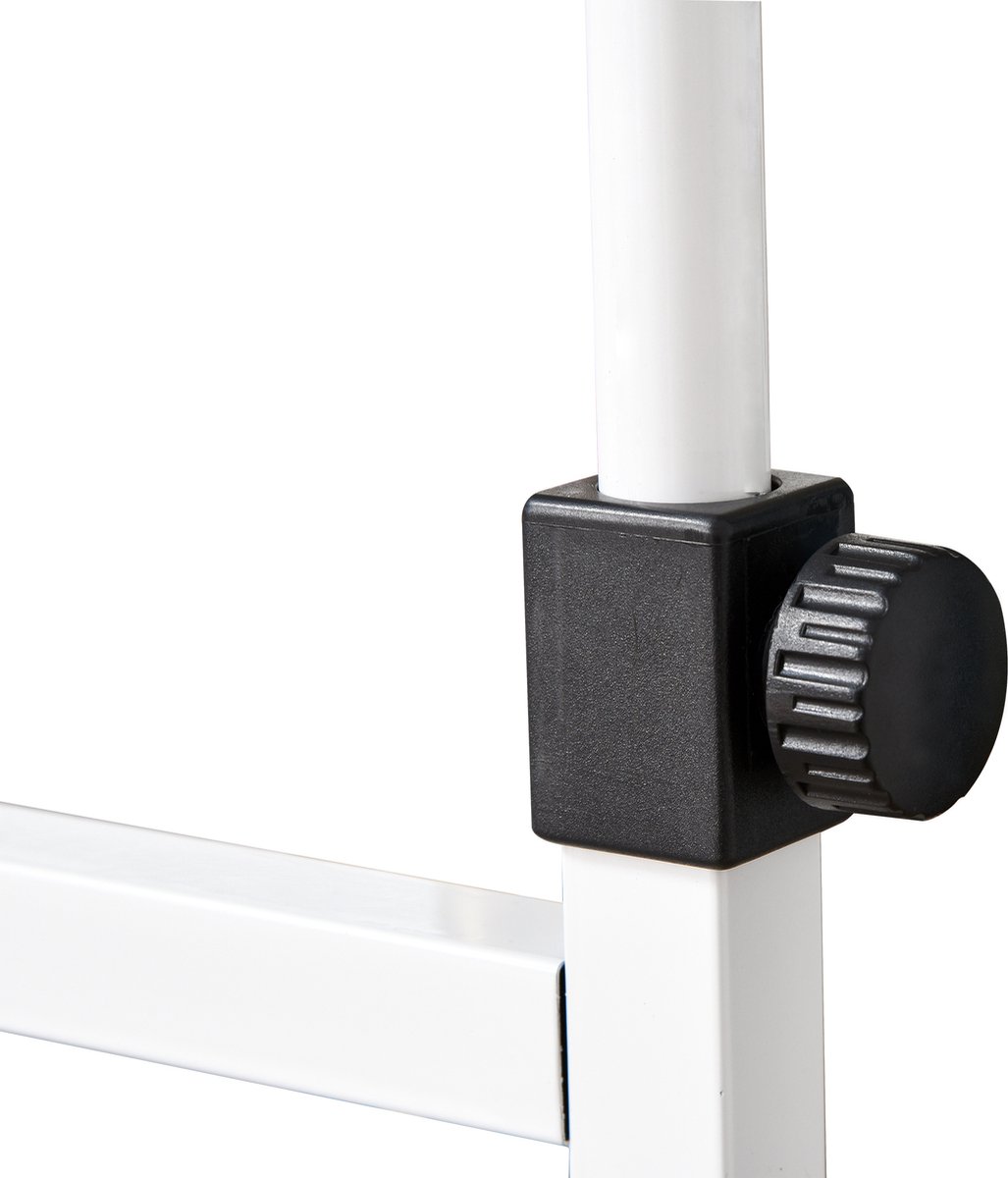 HOMCOM Bijzettafel salontafel met wielen in hoogte verstelbaar 2 ...