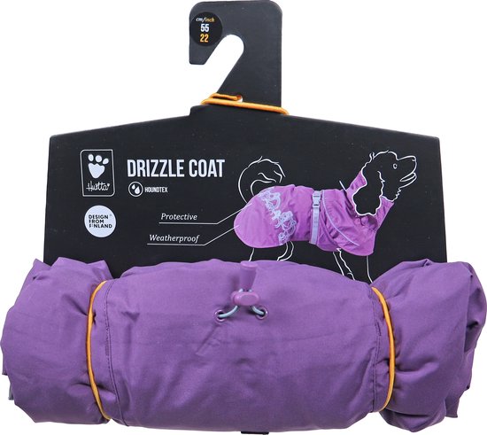 Hurtta Drizzle Coat currant, 55 cm. 933218 | bol.com