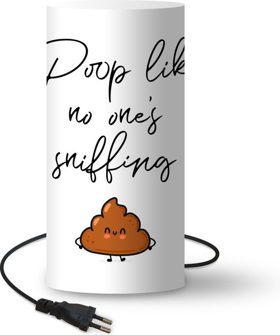 Lamp - Nachtlampje - Tafellamp slaapkamer - Spreuken - Quotes - Poop ...