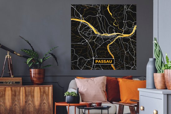 Muurstickers - Sticker Folie - Kaart – Plattegrond – Stadskaart ...