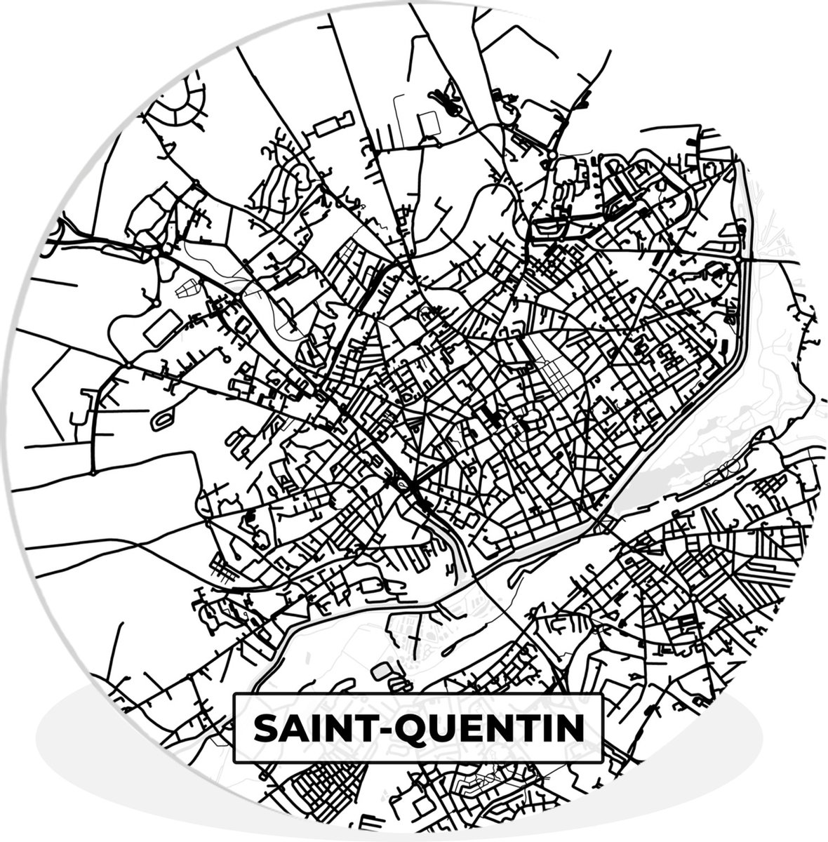 Wall Circle - Wall Circle Indoor - Carte - Plan de Ville - Saint ...