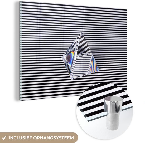 MuchoWow® Glasschilderij 150x100 cm - Schilderij acrylglas - Prisma ...