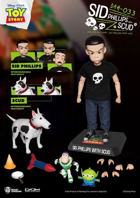 Disney: Toy Story - Sid Phillips with Scud 1:9 Scale Action Figure | bol