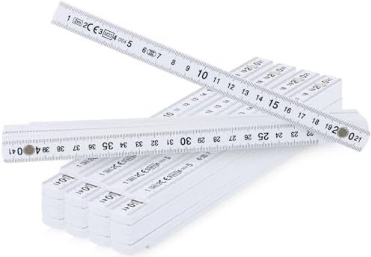 Vouwmeter - Vouwmeter 2 Meter - Wit | bol