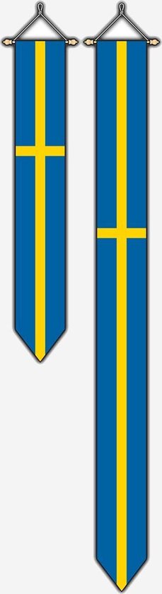 Wimpel Zweden - 30 x 175 cm - Polyester | bol