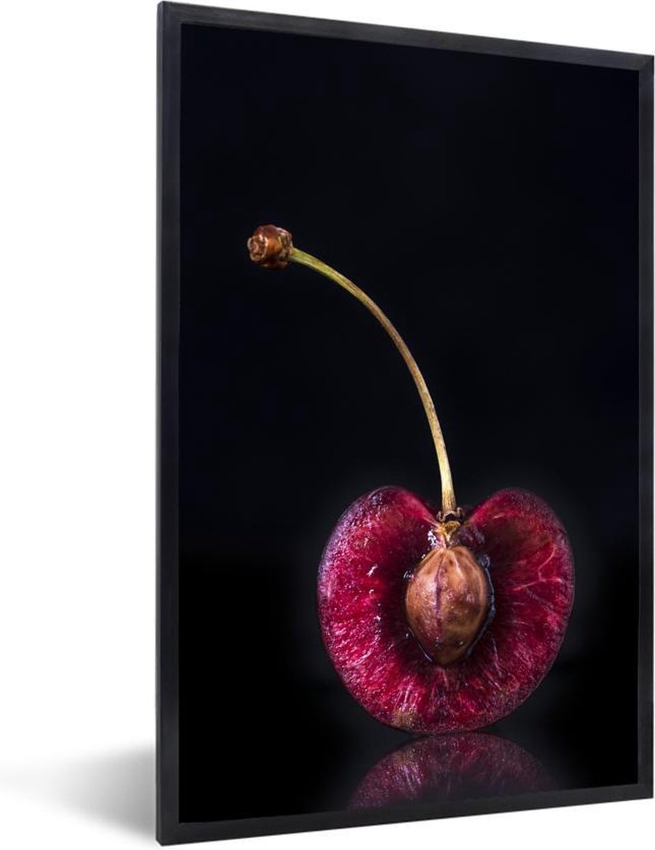 Fotolijst incl. Poster - Kers - Dwarsdoorsnede - Zwart - 40x60 cm ...
